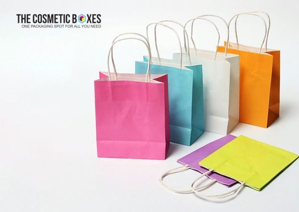 Custom printed cosmetic paper bags enticing way of carrying cosmetic