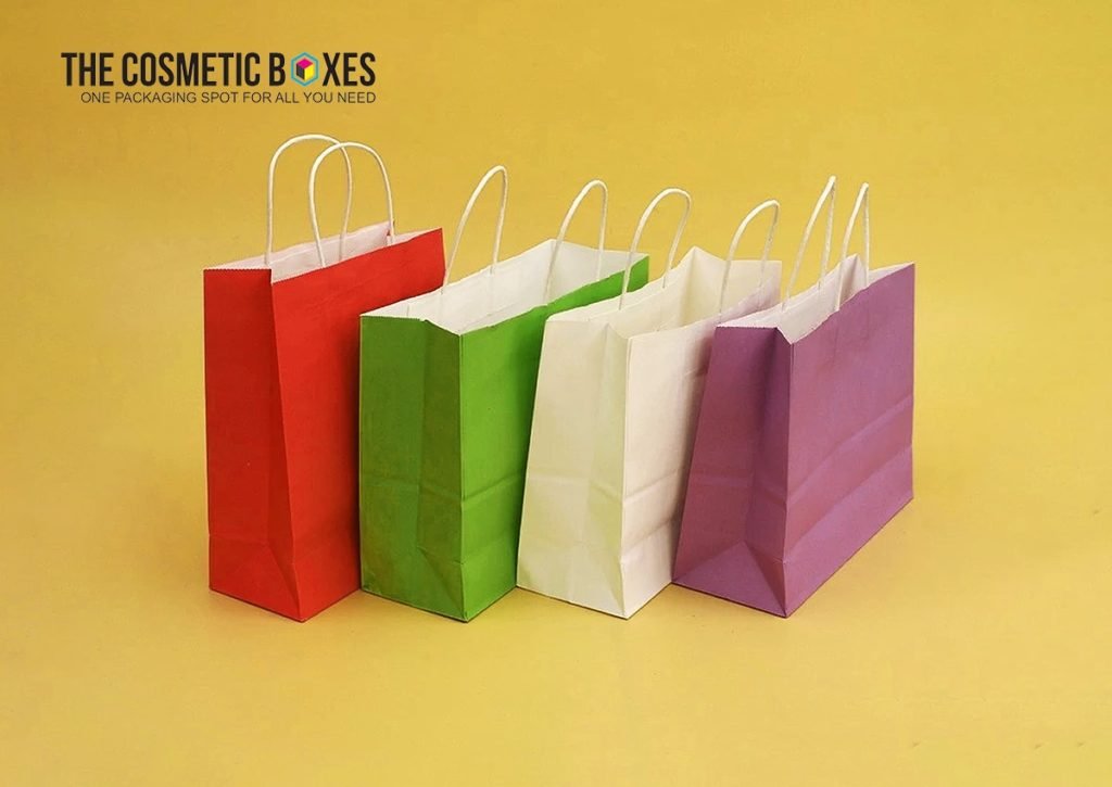 Custom printed cosmetic paper bags enticing way of carrying cosmetic