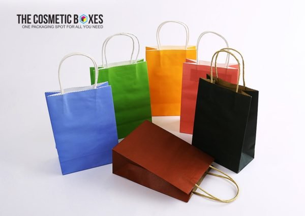 Custom printed cosmetic paper bags enticing way of carrying cosmetic